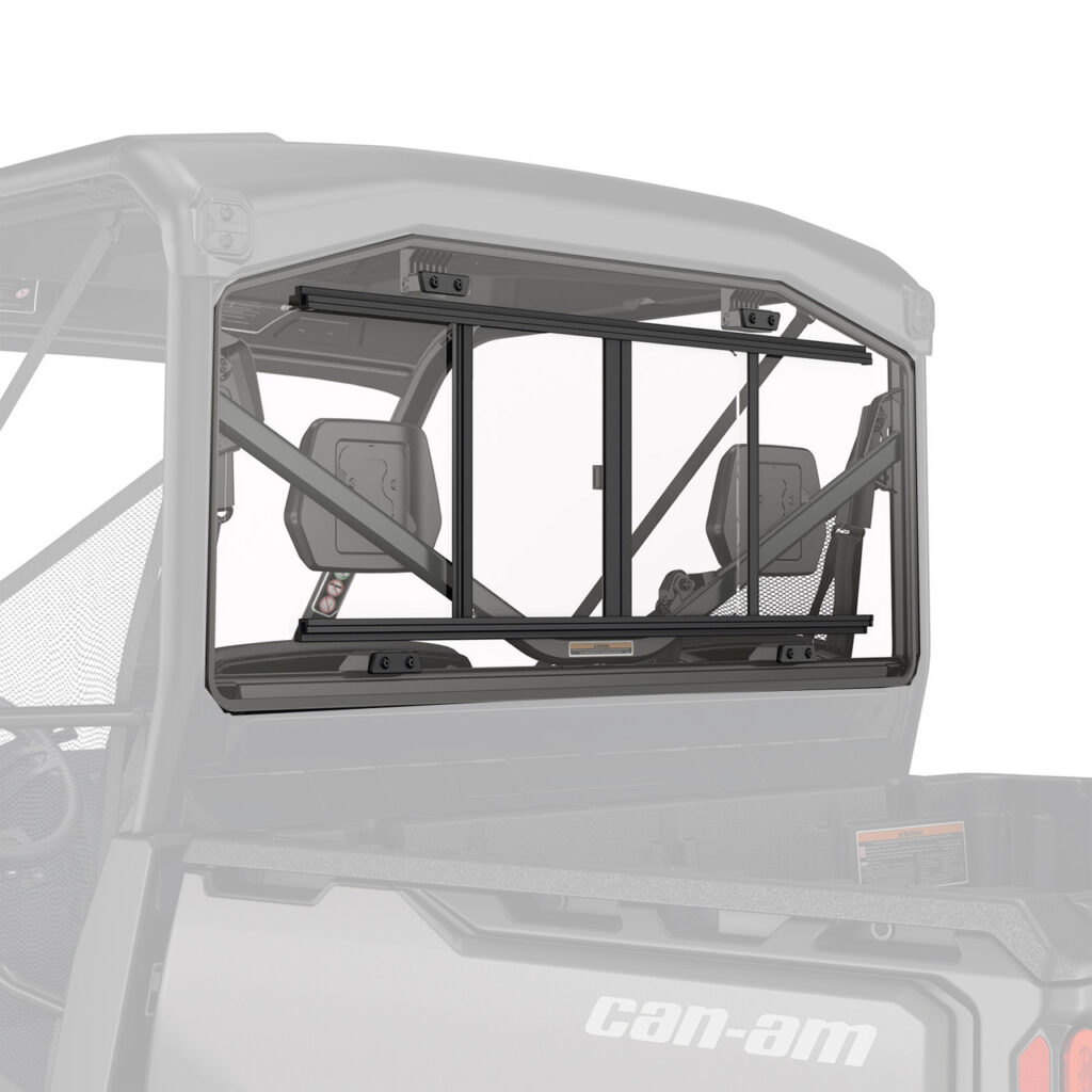 Can-Am Bakruta av glas med skjutbar panel -Traxter - CykeloMotor