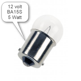 Glödlampa BA15S 12V 5W - CykeloMotor